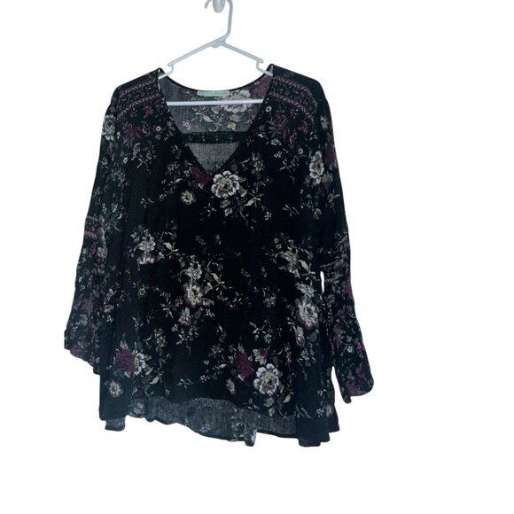 Maurices | Tops | Maurices Womens Long Bell Sleeve Peasant Top Sz Xxl ...